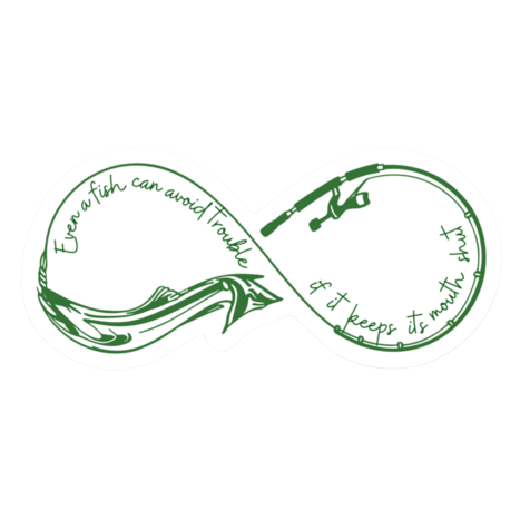 Even A Fish Infinity Sticker | Dorothy Molter Museum