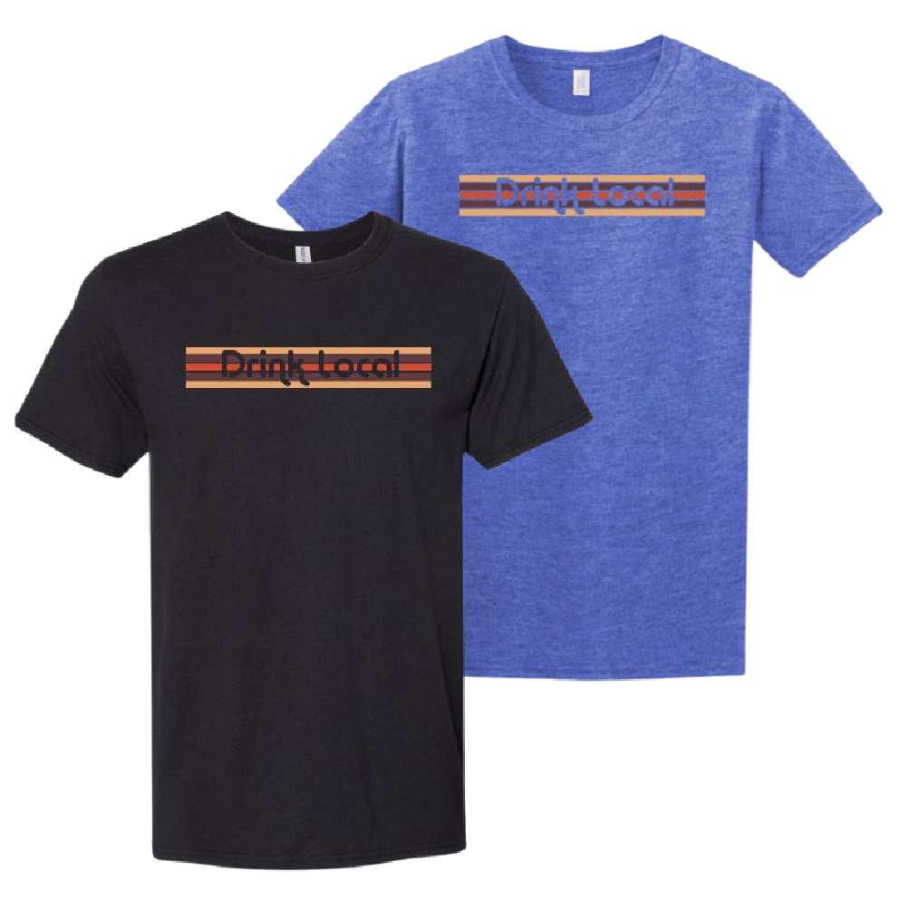 Retro Drink Local T-Shirt – Cotton/Poly Blend Graphic Tee | Dorothy ...