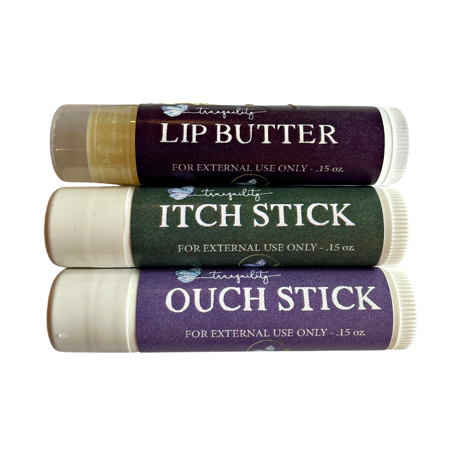 Stick Trio: Lip, Itch & Ouch | Dorothy Molter Museum